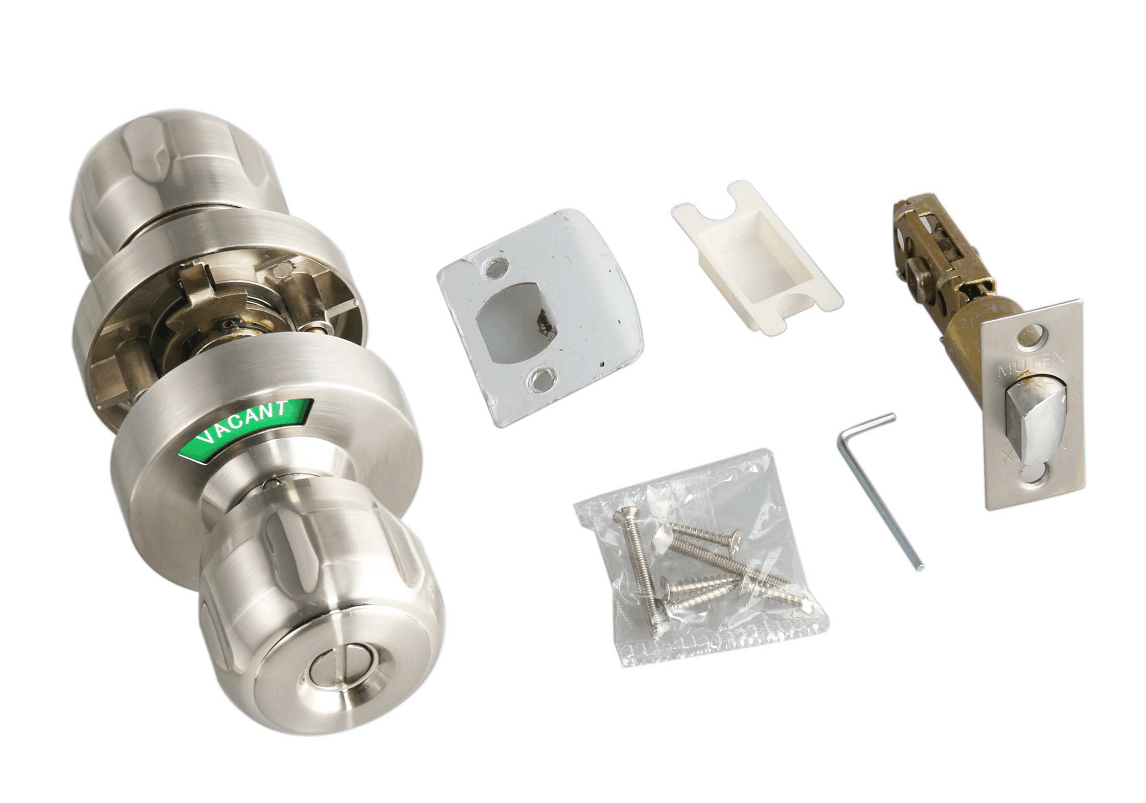 MUTEX BLS2 Bathroom Door Knob Lock with Large Indicator – MUTEX Locks