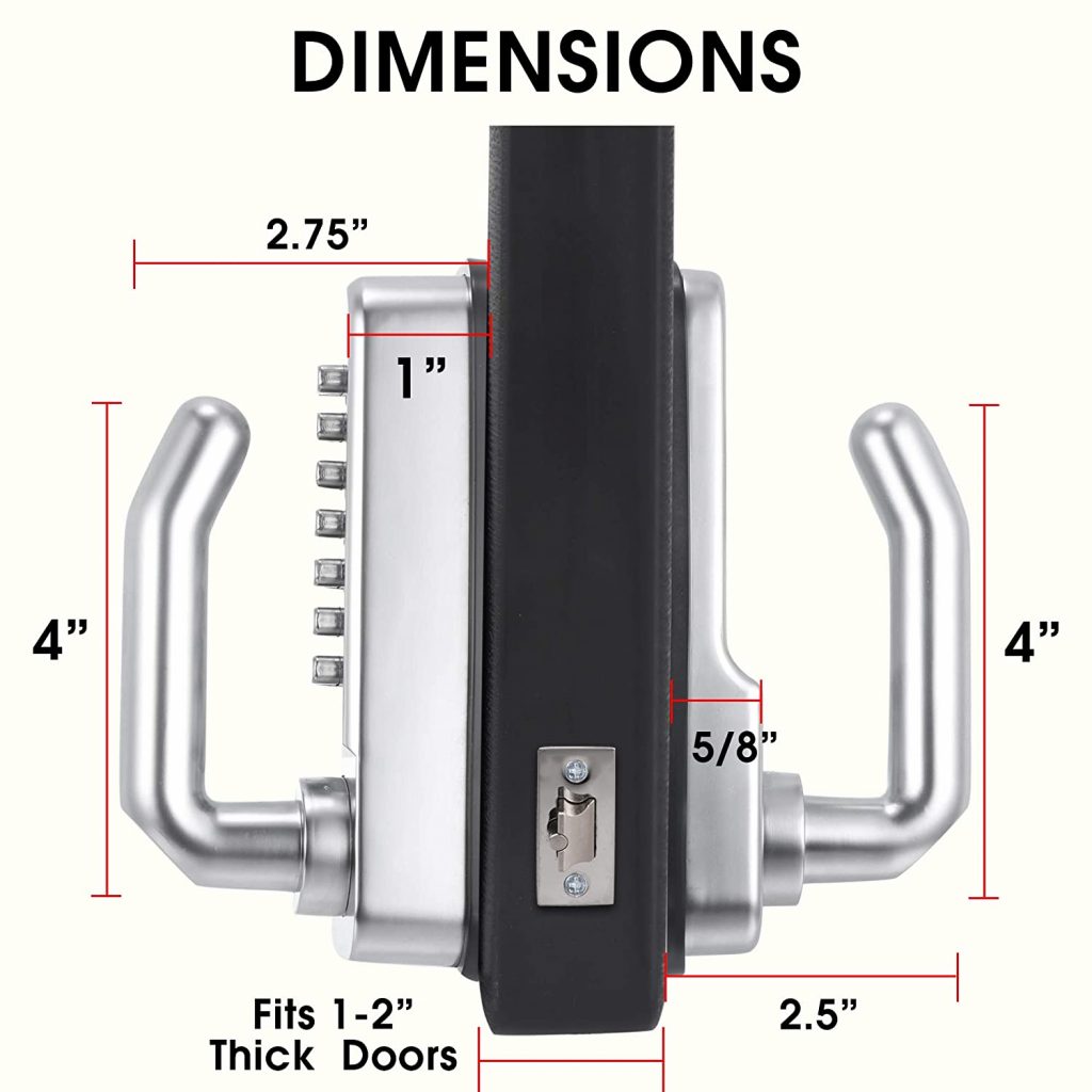 MUTEX DLS3 Extra Large Privacy Lever Lock with Indicator -NxDeals